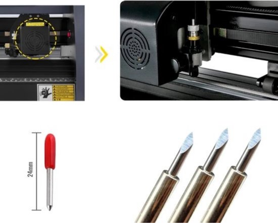 Plotter - Professionele Vinyl Snijmachine - Zwart - Met Display ...