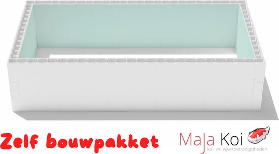 Zelfbouwpakket zwembad van high density polystyreen blokken - 7,00 x 3,50 x 1,50m | bol