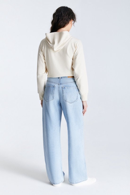 COJ - Maria - Ultra High Waist Wide Jeans - Light Blue | bol