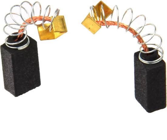 GEKO Set van 10 koolborstels - 6x9x17mm - Voor boormachines - Duurzaam ...