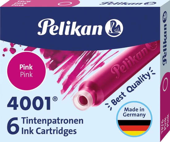 Pelikan inktpatronen 4001 roze 10 stuks | bol