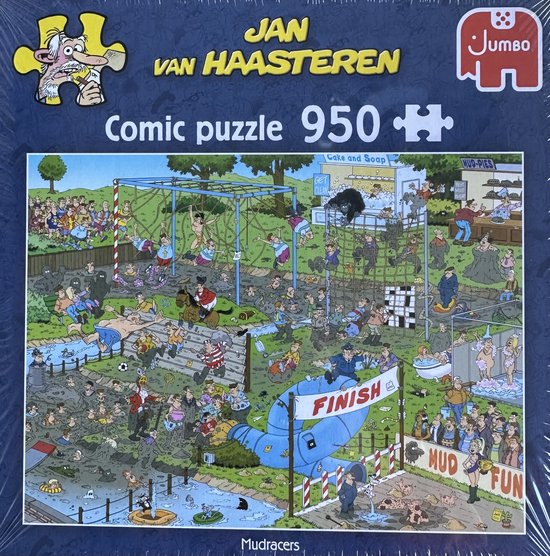 Jan van Haasteren Mudracers Puzzel 950 stukjes comic puzzle jumbo modderrace | bol