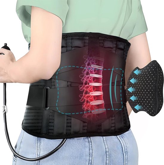 3D Onderrug Brace voor Lage Rugpijn & Hernia XXL- Lendensteun Riem ...