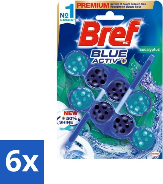 Bref WC - Blue Activ' - Toiletblok - Eucalyptus - 2 Blokken ...