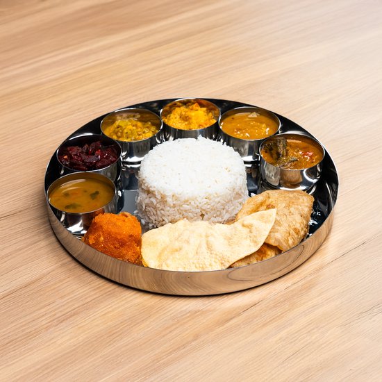 Talli RVS Thali Bord (Thali Set) - Indian Thali Plate | bol