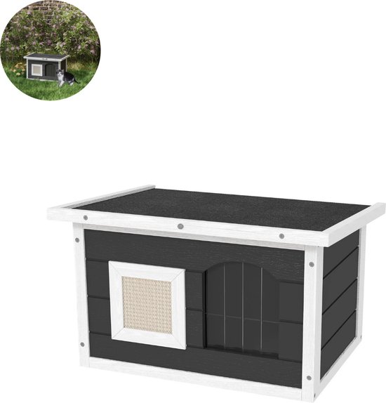 Kattenhuis - Voor buiten - Hok - Kooi - Bench - Ren - 1 verdiepingen ...