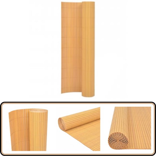 vidaXL Tuinafscheiding Geel - PVC - 110x300 cm Tuinhek - Pvc Hekwerk ...