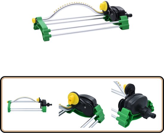 vidaXL Zwenksproeier - 18 Jets - 15m bereik - Tuinbewatering Gazon ...