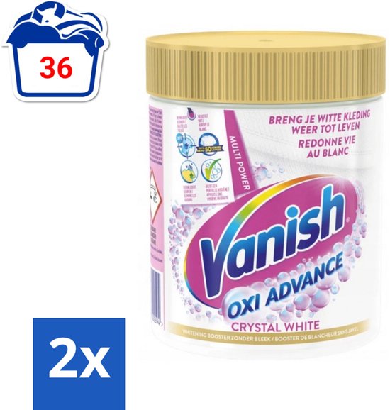 Vanish Oxi Advance - Kristalwit - Vlekkenverwijderaar Poeder - Zonder ...