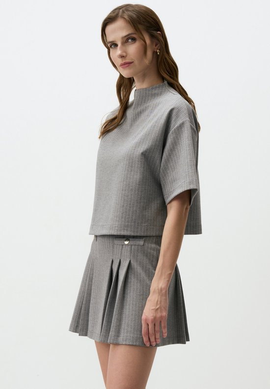 Jimmy Key Grijs Geplooid Minirokje | bol