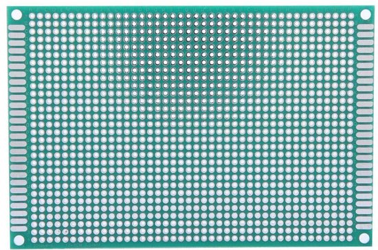 Dubbelzijdige PCB Vertinde Printplaat 8 x 12 cm - 10 stuks | bol