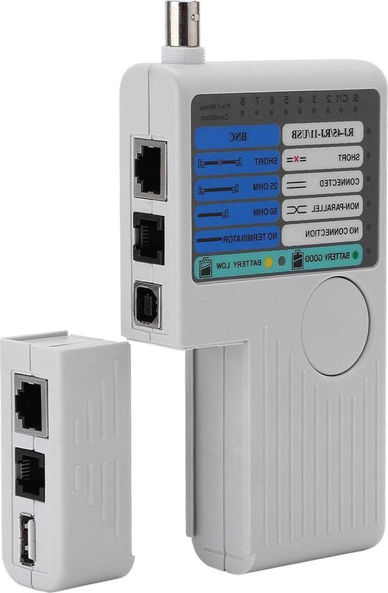Netwerkkabeltester - 4-in-1 Externe LAN Network Cable Tester - RJ45 RJ ...