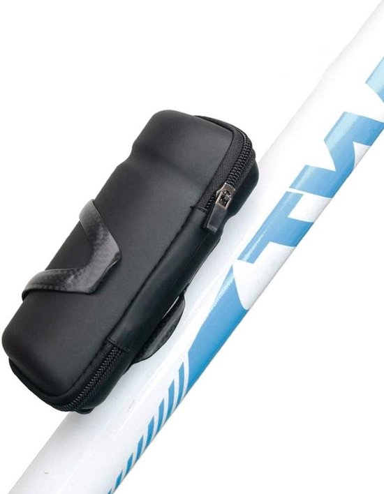 Harde tas voor bidonhouder - zwart - fietstas met harde schaal ...