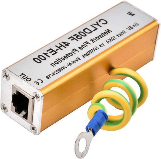 HTML Content voor Bliksembeveiliging RJ45 RJ11 Adapter Ethernet... | bol