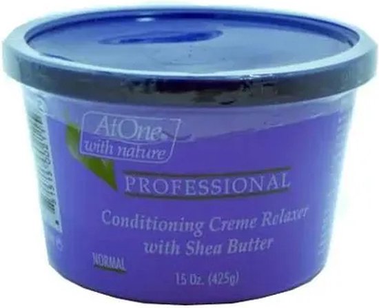 AT ONE conditioning Creme Relaxer with Shea Butter 425 g NORMAL | bol