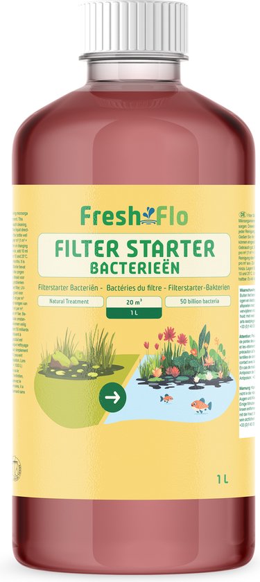 FreshFlo Filter Starter Bacteriën Vijver (1L) | bol
