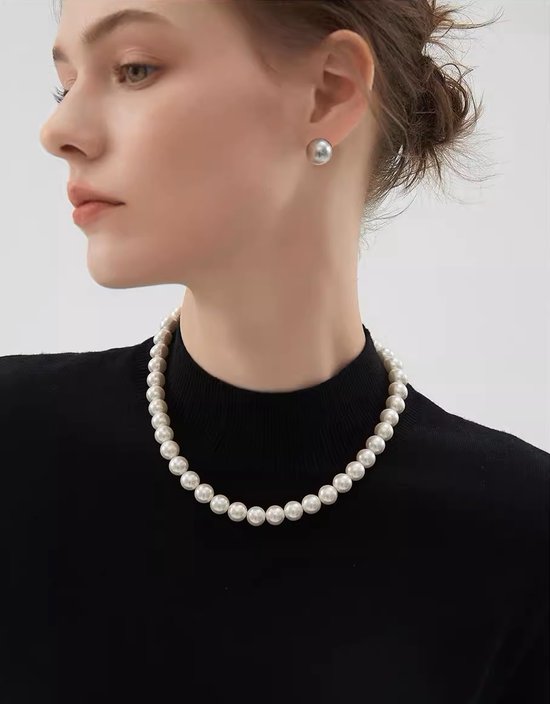 Parelketting – Ketting Dames – Witte Parels – 10mm | bol