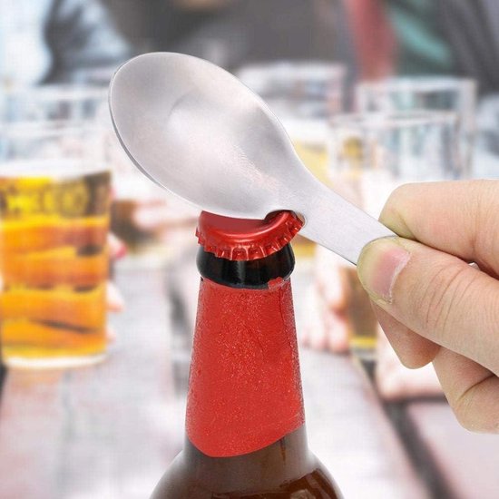 Multifunctional Spoon Fork Bottle Opener Sawtooth Cutter Cookware Set ...