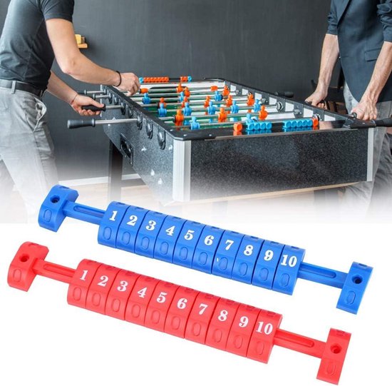Table Football Score Counter 10 Numbers Scoring Indicator - Red Blue ...