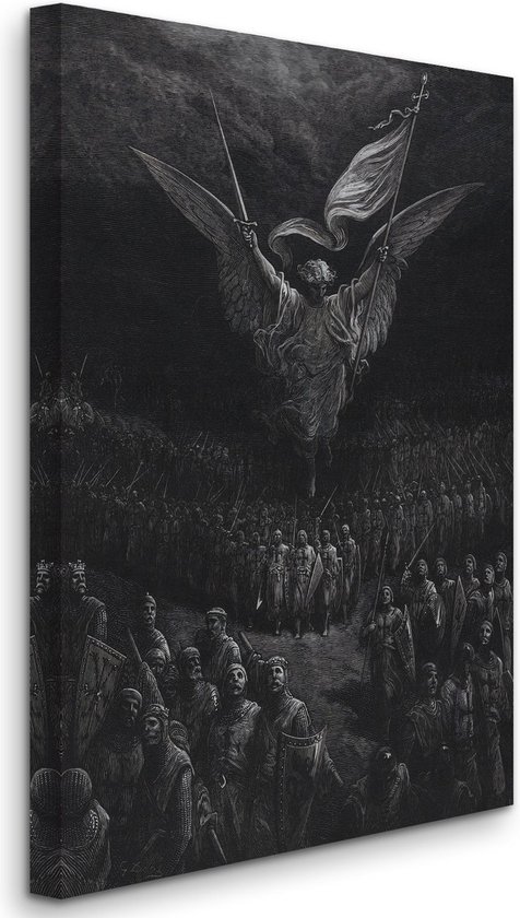 Gustave Doré - An Angel Leading the Crusaders to Jerusalem (date ...