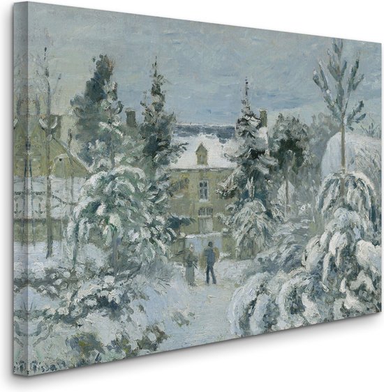 Camille Pissarro - Piette's House at Montfoucault - Het huis van Piette ...