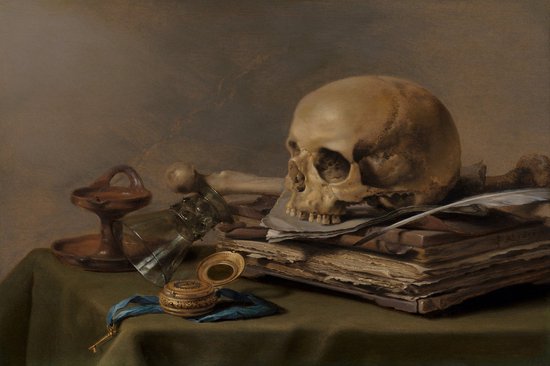 Pieter Claesz - Vanitas Still Life - Vanitas stilleven (1630) - 2:3 | bol