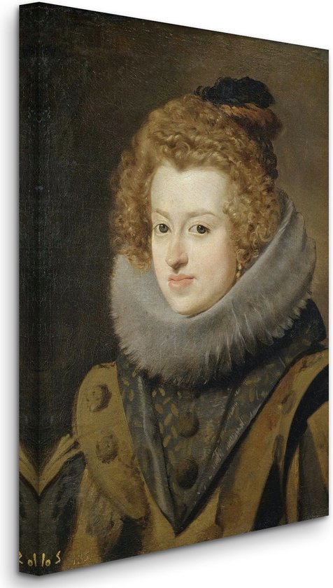 Diego Velázquez - Portrait of Maria Anna - Portret van Maria Anna (1630 ...