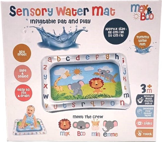 Max & Boo Sensorische Watermat - Sensory Watermat - Baby - Vanaf 3 ...