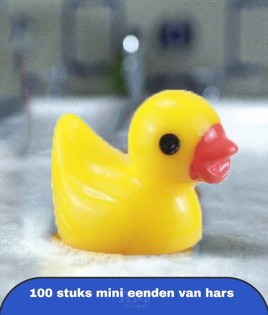 100 stuks mini eenden van hars, kleine eenden, schattig, miniatuur hars ...
