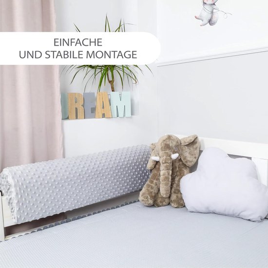 Bedrandbescherming voor kinderbedden - valbescherming boxspringbed - 1 ...