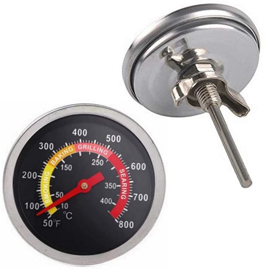 BBQ Grill Temperatuurmeter Set van 2 - Houtskool Roker Barbecue ...