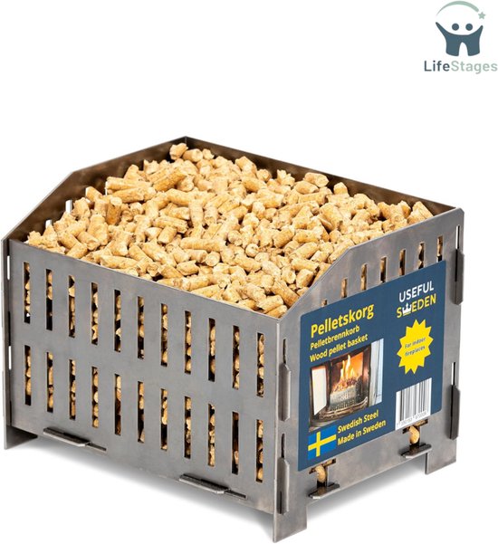 LifeStages - Pelletkorf - Pelletmand - Verbrand Houtpellets in ...