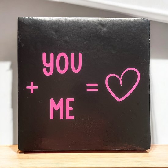 Hip Tegeltje met tekst-You + Me-Grijs... | bol