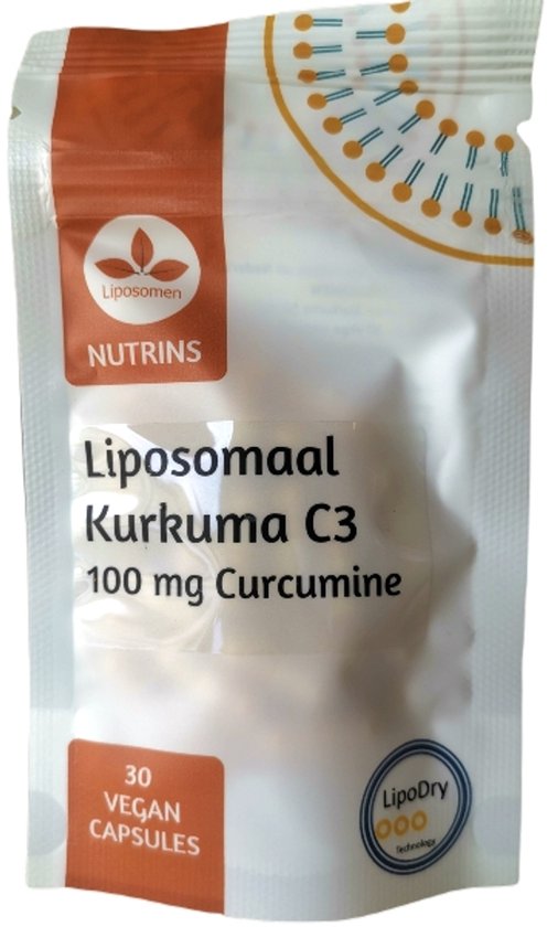 Nutrins Curcumine 30 capsules liposomaal - kurkuma in liposomen - 100 ...