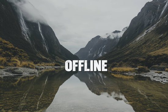 Offline Poster | Bergen Poster | Tekst Poster | Natuur Poster ...
