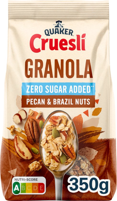 Quaker Granola Zero Sugar Added Pecan Brazil Nuts - Granola - 6 x 350 ...