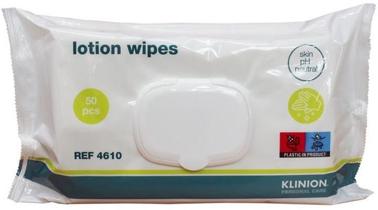 KLINION personal care reinigingsdoekje lotion 50 st - Vochtige doekjes ...