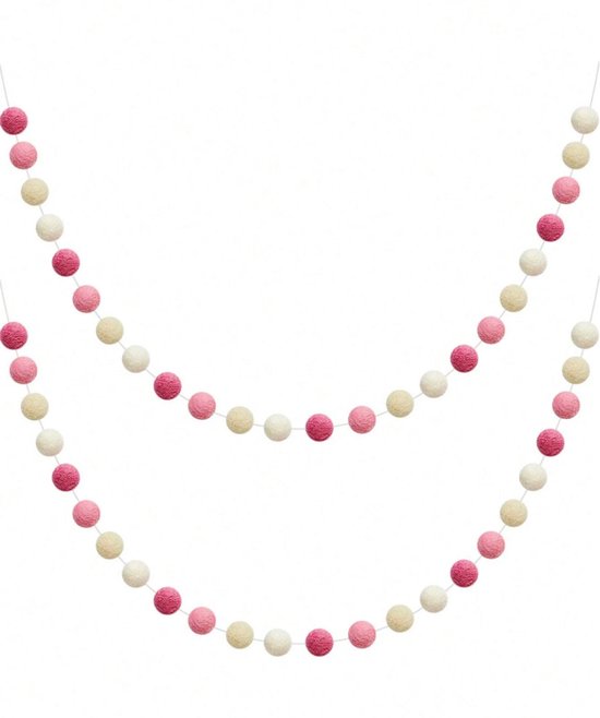 Roze ballen slinger - macaron slinger - feest - verjaardag - happy ...