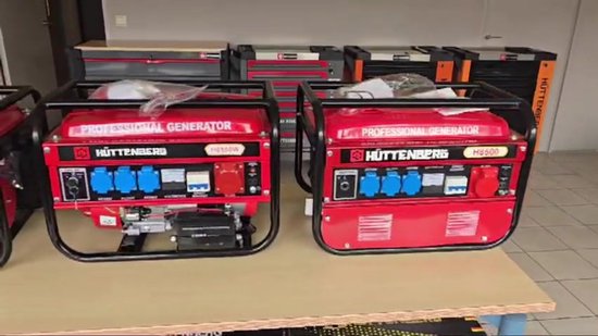 Huttenberg Stille Generator Aggregaat - Benzine - 2.5 kW - Mobiel ...