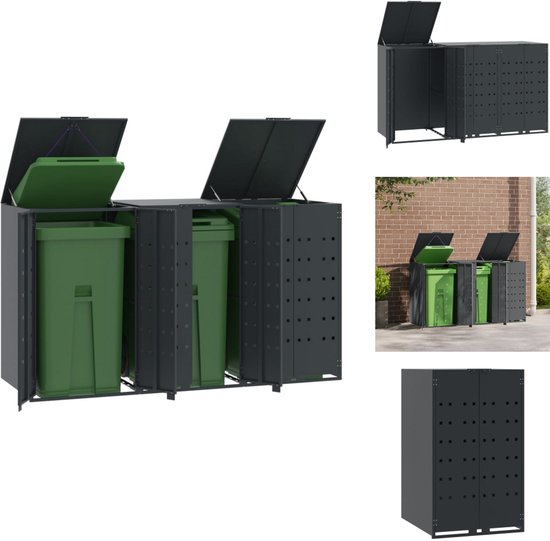 vidaXL Containerberging - Containerbergingen - Afvalbakberging ...