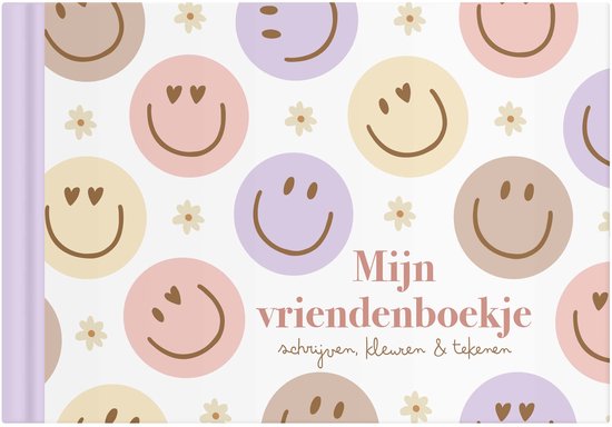 WriteMoments Vriendenboekje smiley - Voor meisje, kleuters, kind 4-10 ...