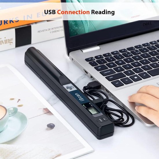 900 DPI Draagbare Fotoscanner voor A4-documenten - Scan JPG/PDF ...