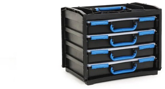 HBM Assortimentsdoos DeLUXE - 5-delig, draagbaar, stapelbaar - 38 x 27 ...