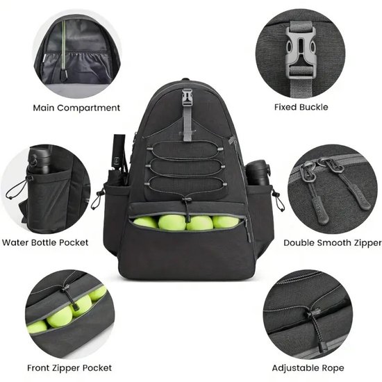 Bovista Padeltas - Padel Tas - Tennistas - Tennis - Rugzak - Hoes ...