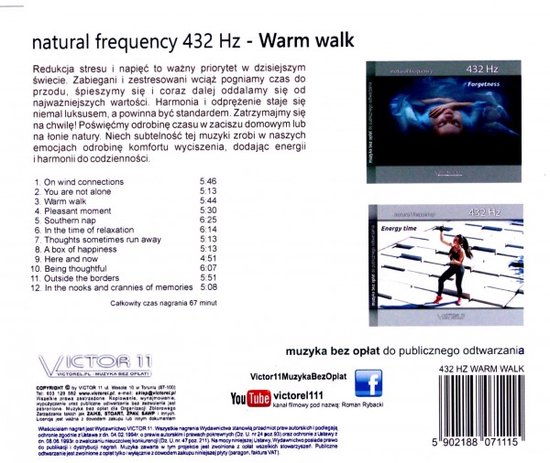 432 Hz Warm Walk [CD], Hades | Muziek | bol