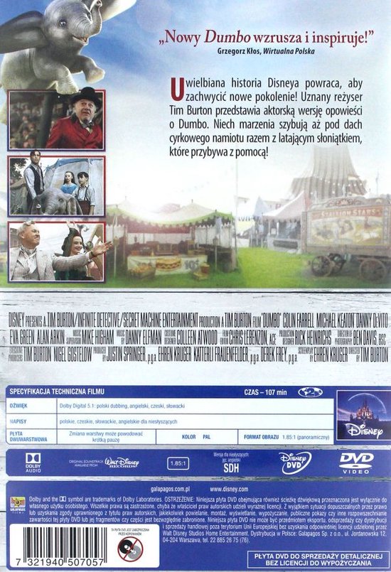 Dumbo [DVD] (Dvd), Colin Farrell | Dvd's | bol
