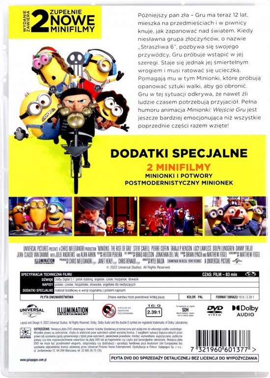 Minions 2: The Rise of Gru [DVD] (Dvd), Taraji P. Henson | Dvd's | bol