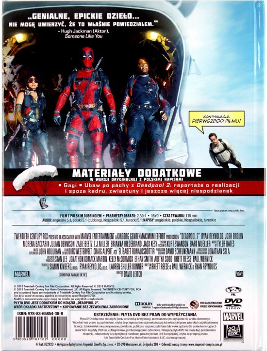 Deadpool 2 [DVD] (Dvd), Sam Hargrave | Dvd's | bol