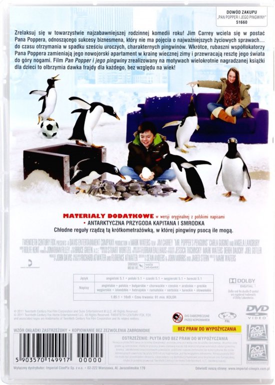 Mr. Popper's Penguins [DVD] (Dvd), Jim Carrey | Dvd's | bol