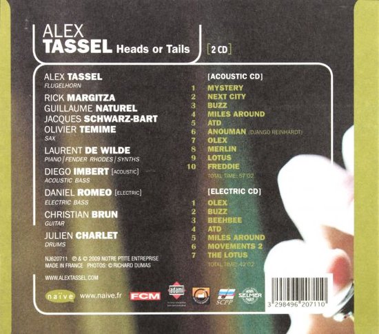 Heads & Tails, Alex Tassel | Muziek | bol